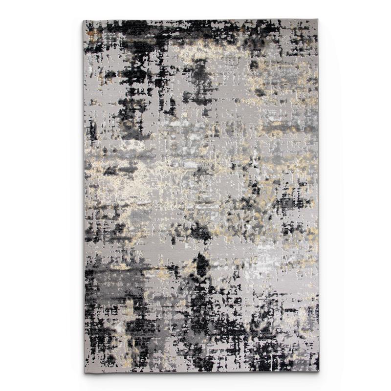 Alin Gold Grey Rug - 04390A - Kristal Carpets