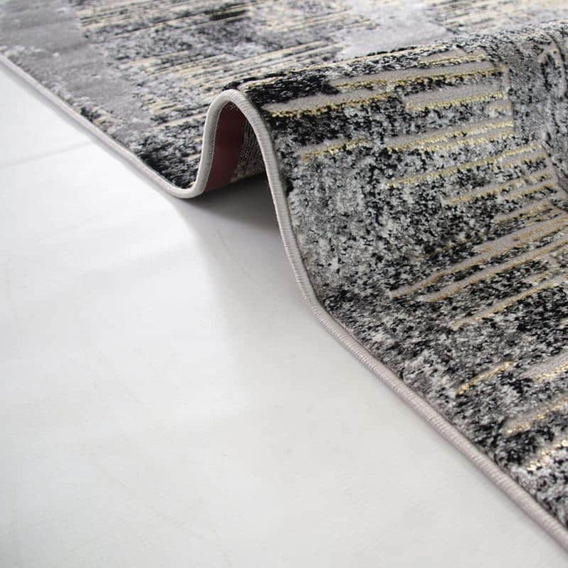 Alin Gold Grey Rug - 04457A - Kristal Carpets