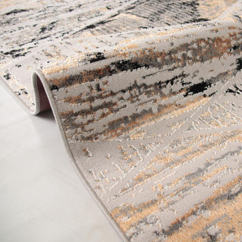 Alin Yellow Grey Rug - 05799F - Kristal Carpets