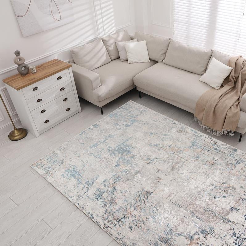 Artist Soft Blue Rug - Kristal Carpets