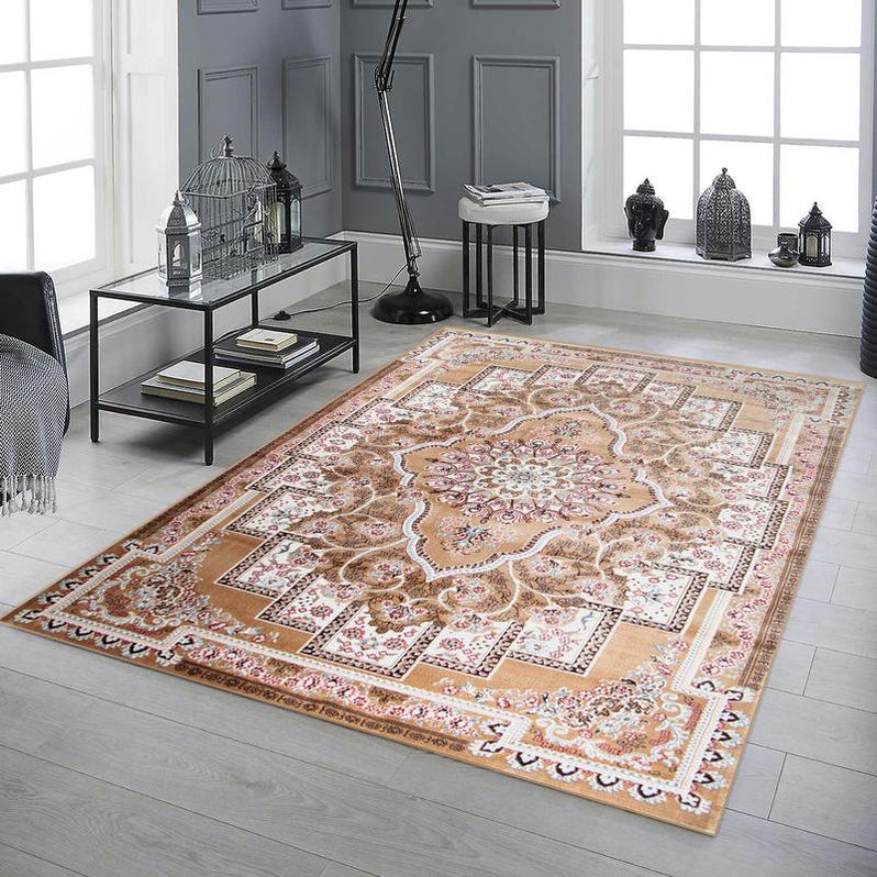 Classic Mustard Rug - 04703C - Kristal Carpets