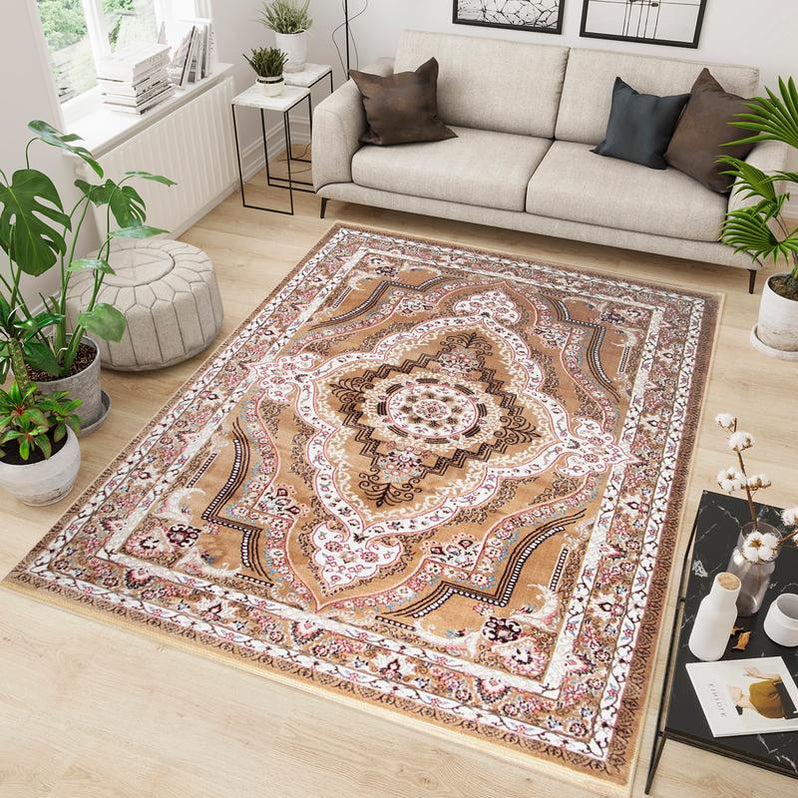 Classic Mustard Rug - 04735B - Kristal Carpets