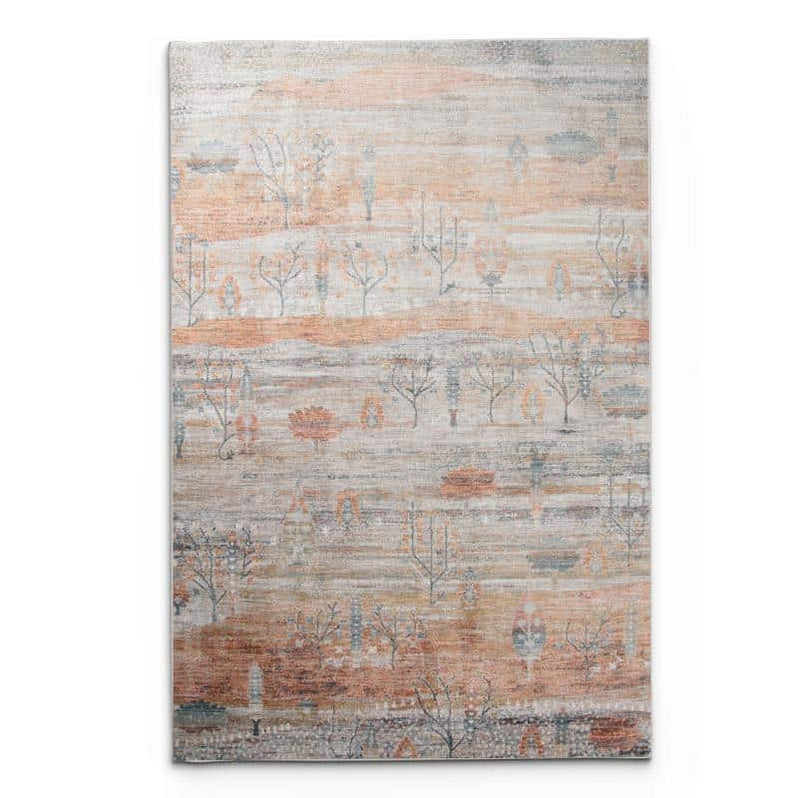 Dejavu Grey Brown Rug 51672A - Kristal Carpets