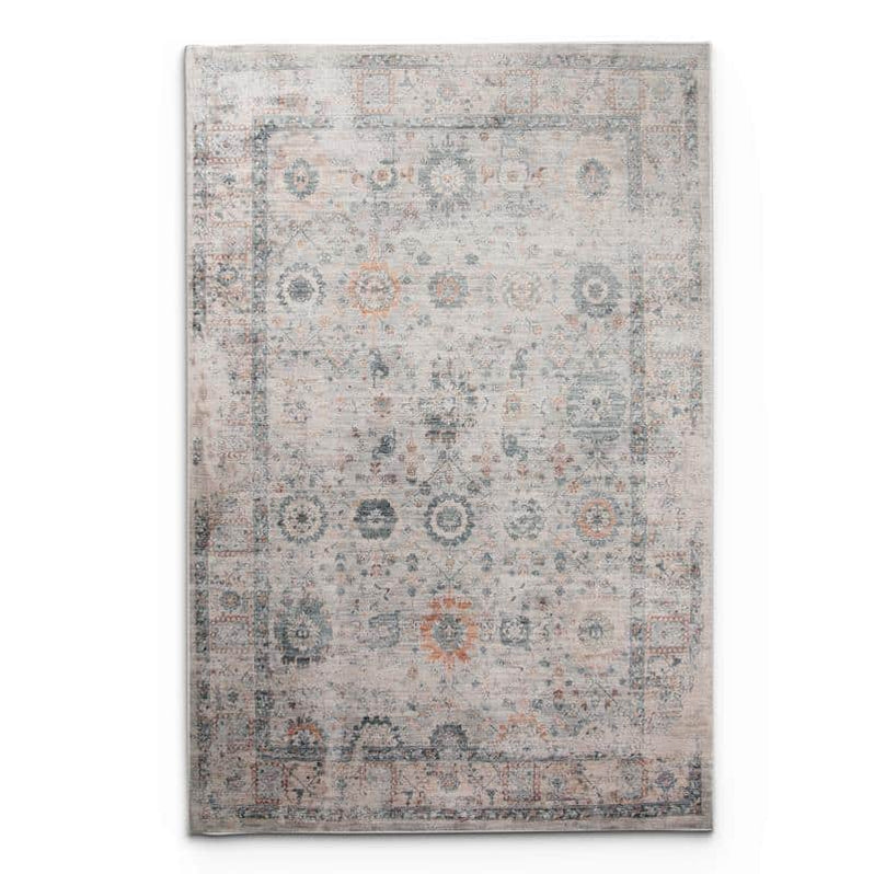 Dejavu Grey Cream Rug 39922A - Kristal Carpets