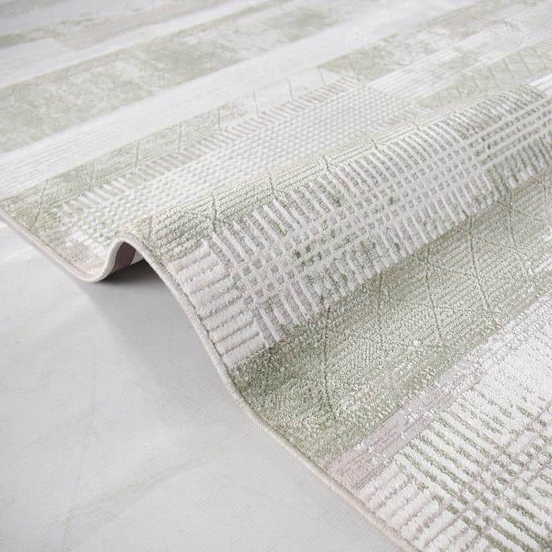 Diva Cream Green Rug MR414 - Kristal Carpets