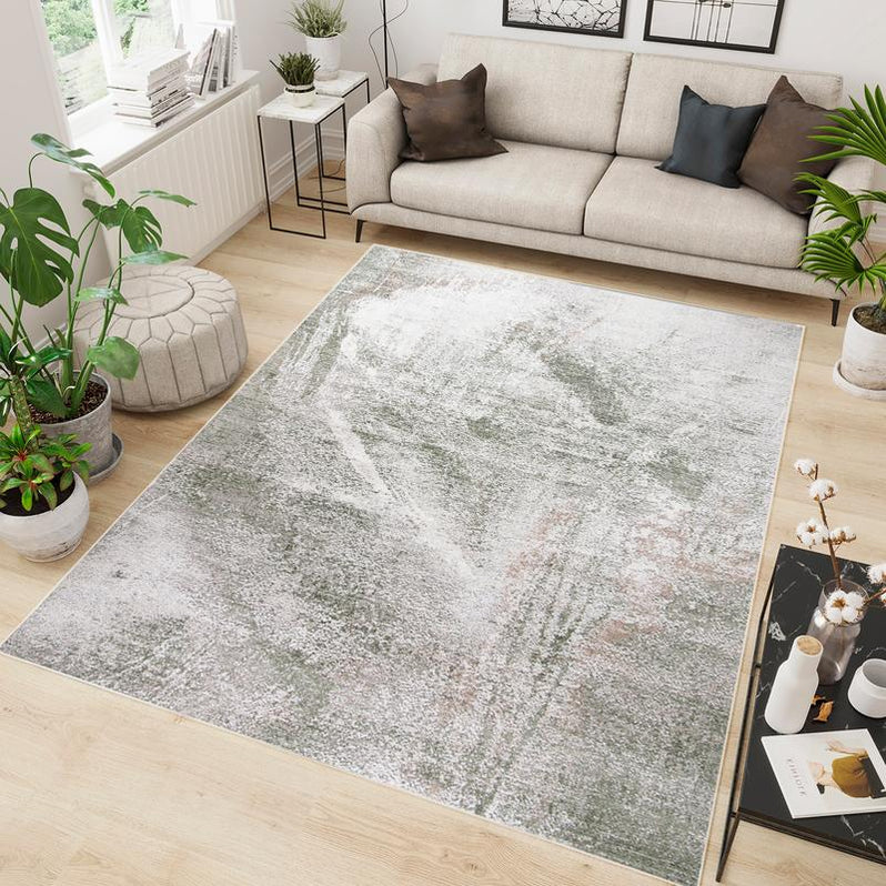 Diva Cream Green Rug - MR426 - Kristal Carpets