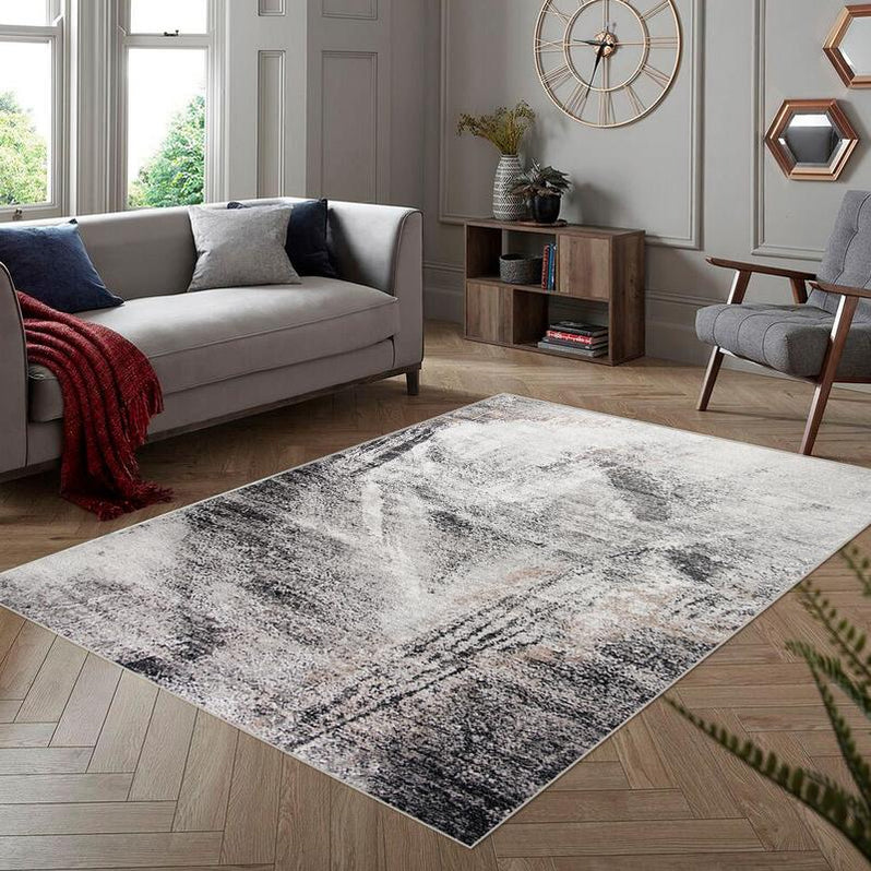 Diva Grey Black Rug - MR426 - Kristal Carpets