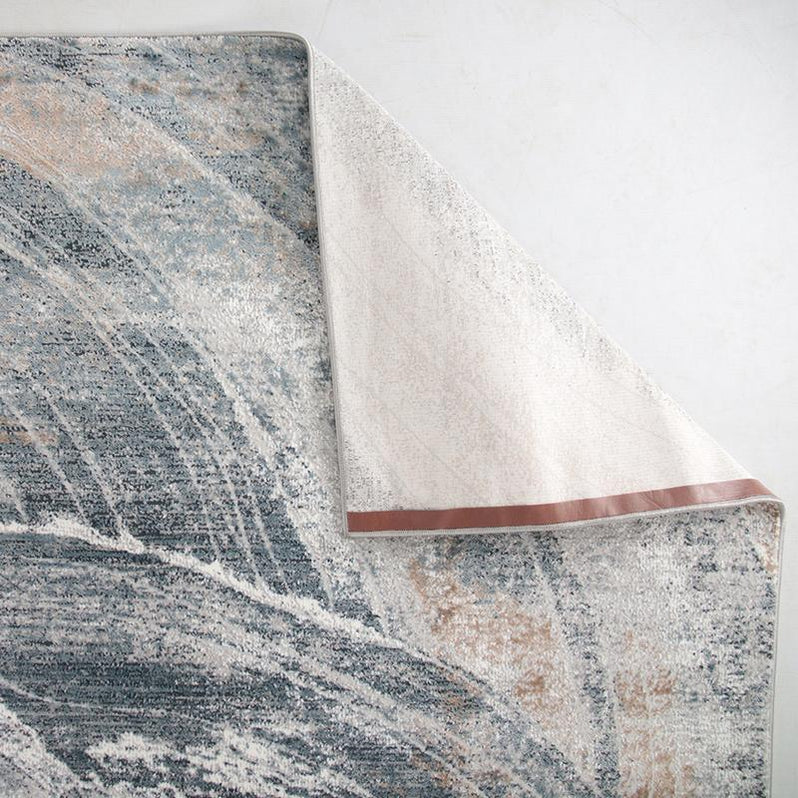 Diva Grey Navy Rug MR425A - Kristal Carpets