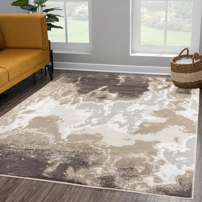 Elit Post Beige Brown Rug - Kristal Carpets