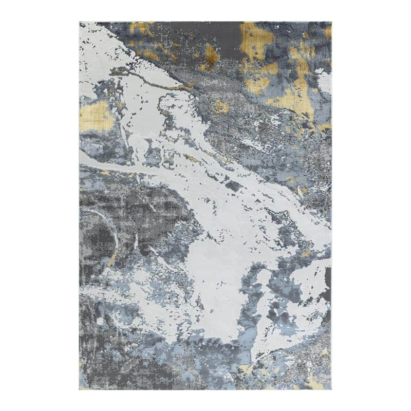 Elit Vibe Grey Gold Rug - Kristal Carpets