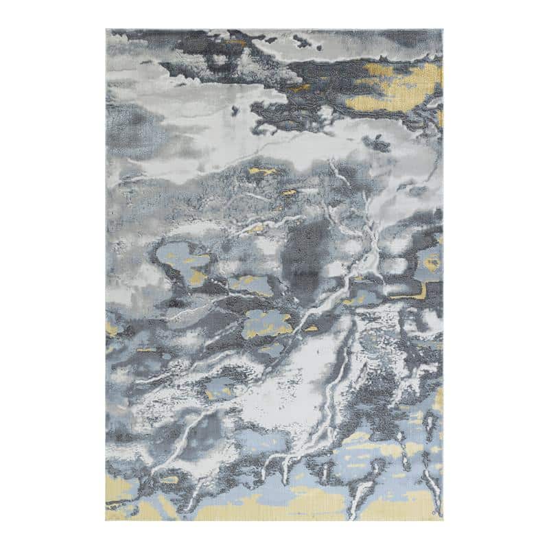 Elit Whisper Grey Gold Rug - Kristal Carpets