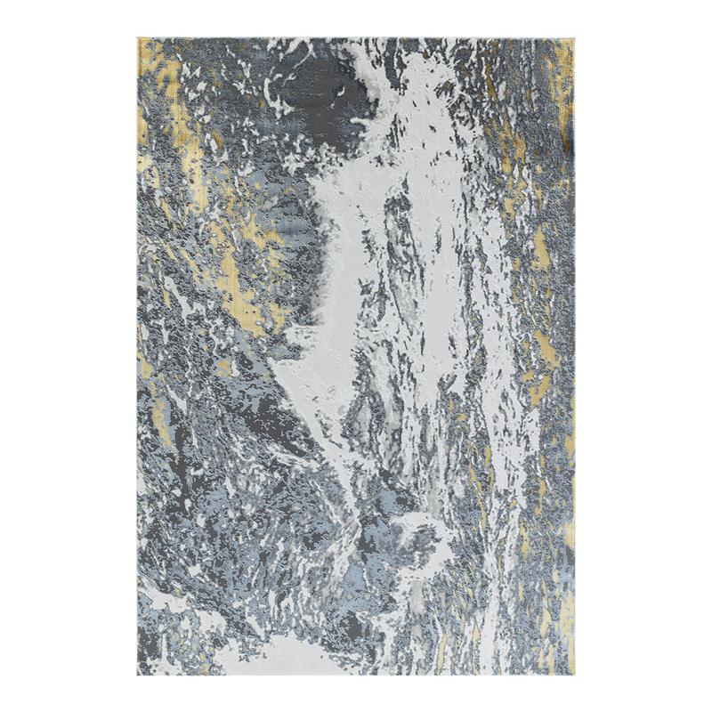 Elit Wing Grey Gold Rug - Kristal Carpets