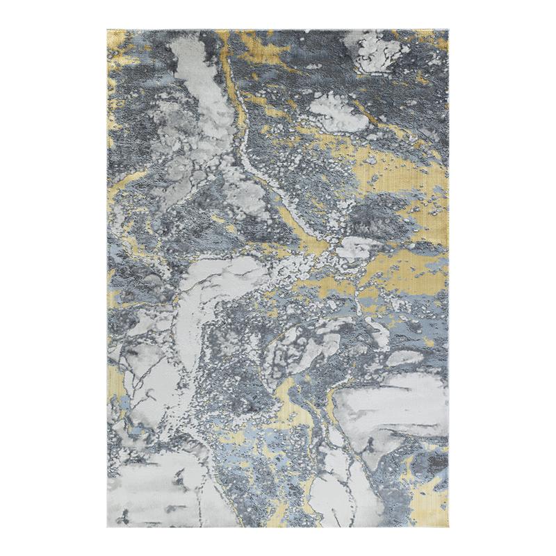 Elit Zenpine Grey Gold Rug - Kristal Carpets