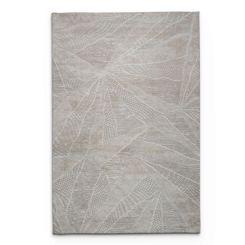 Favori Cream Grey Soft Textured Rug 31901A - Kristal Carpets