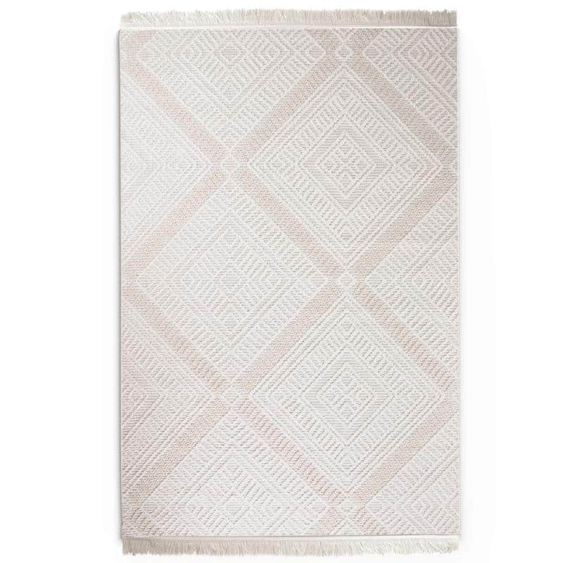 Favori Cream Rug - S5908A - Kristal Carpets