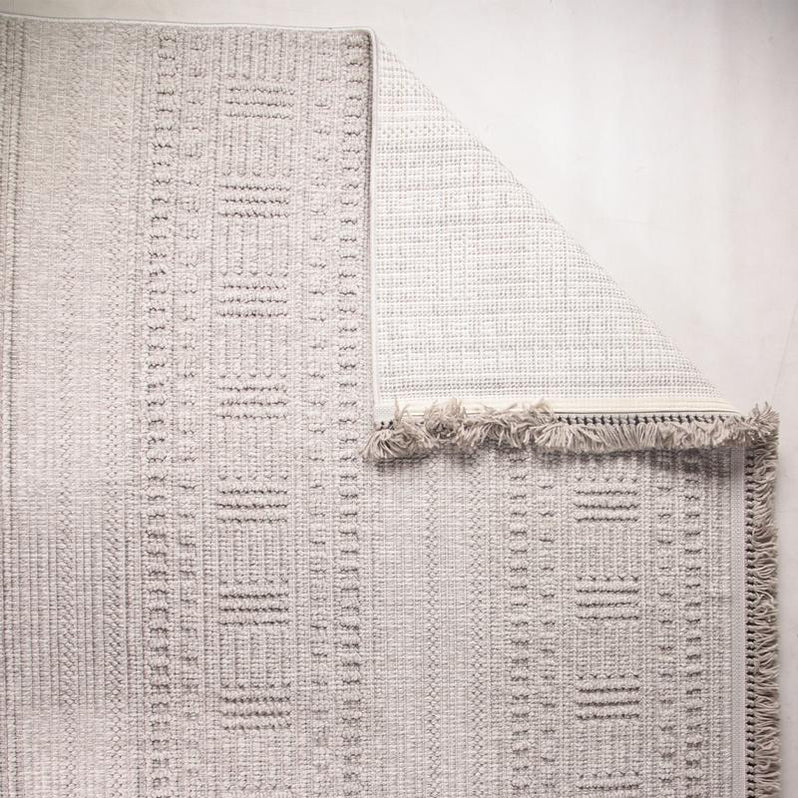 Favori Kilim Pattern Grey Rug - Kristal Carpets