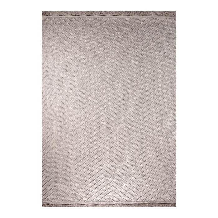 Favori Maze Pattern Grey Rug - Kristal Carpets