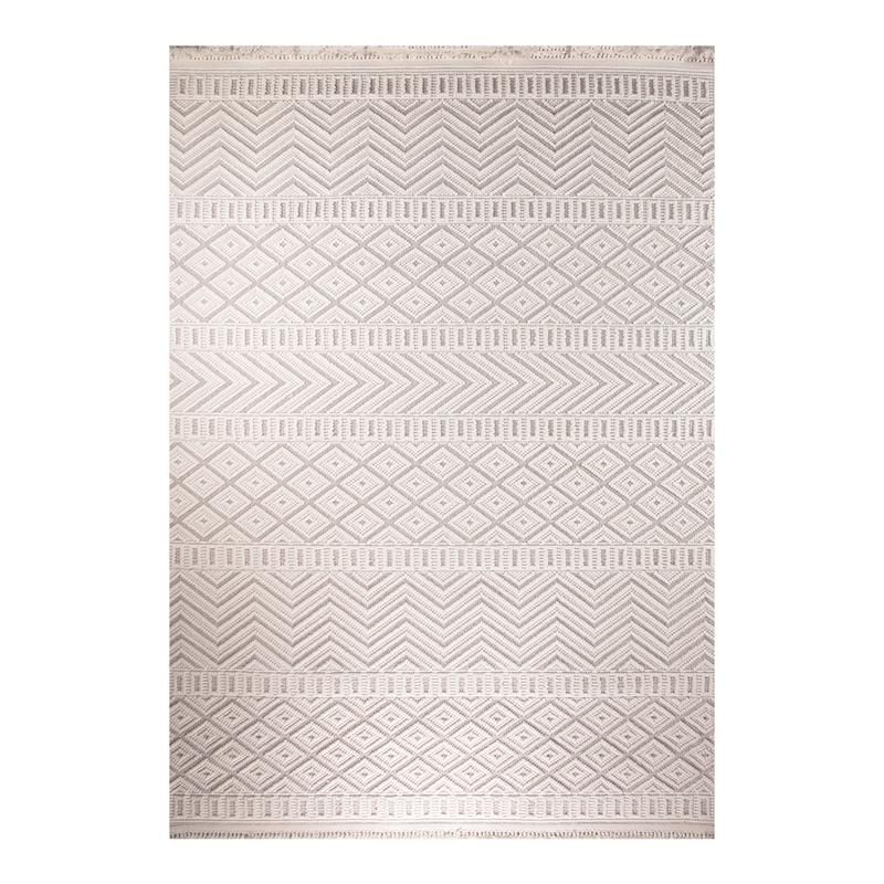Favori Mixed Pattern Beige Rug - Kristal Carpets