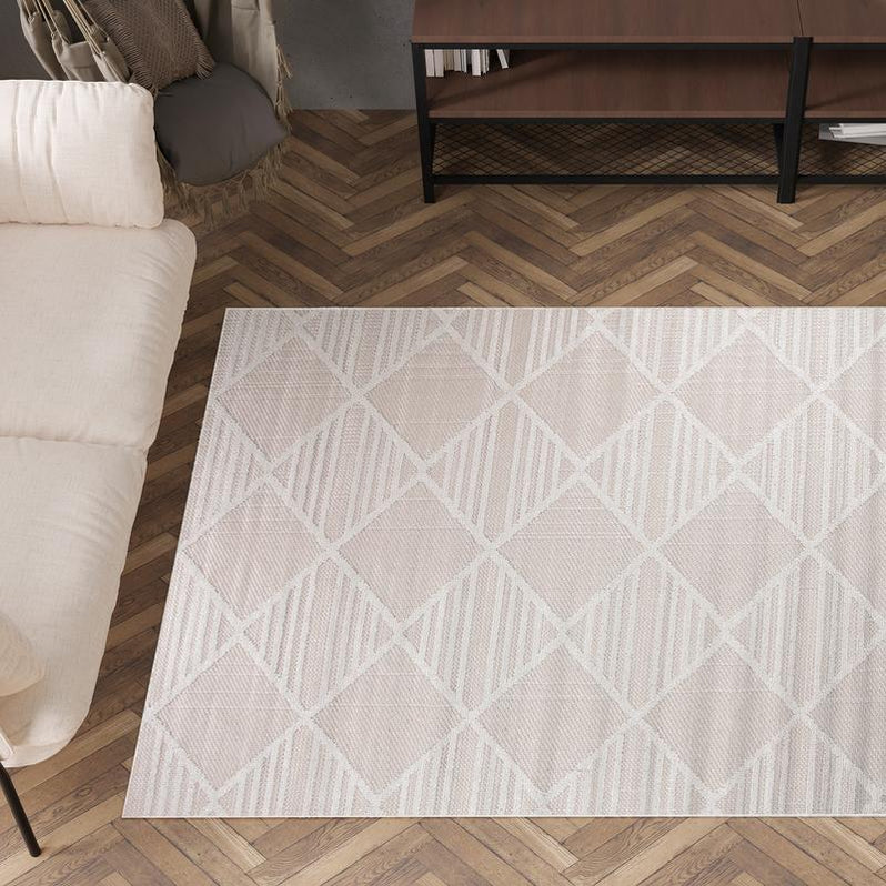 Golf Beige Rug S5538A - Kristal Carpets