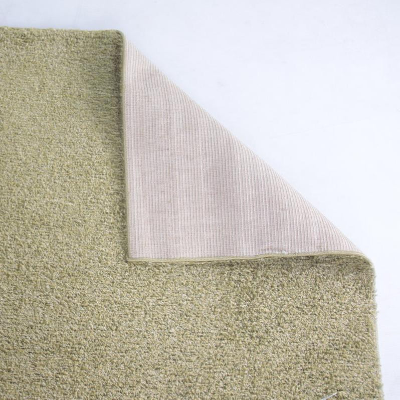 Halhal Green Shag Rug - 0063A - Kristal Carpets