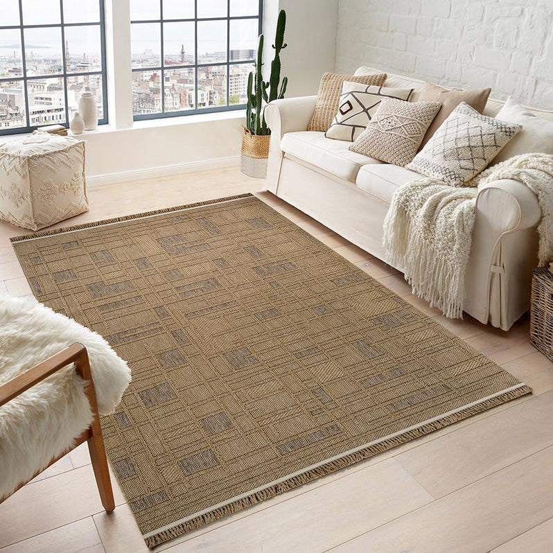 Jute Labyrinth Rug - Kristal Carpets