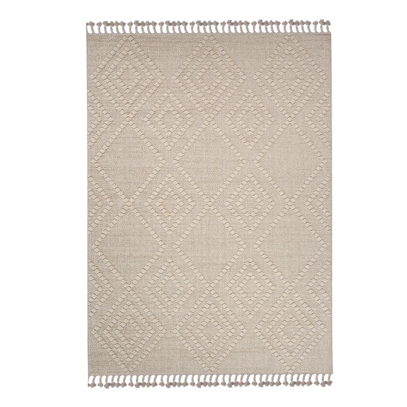 Jute White Yellow Rug - 23183A - Kristal Carpets