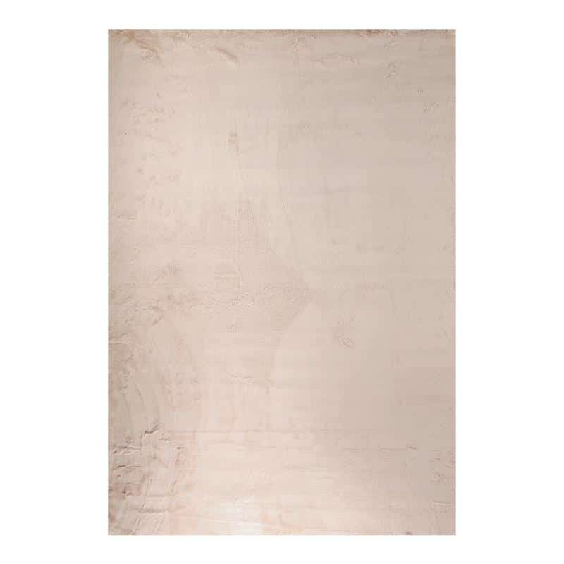 Kurk Faux Fur Beige Rug - Kristal Carpets