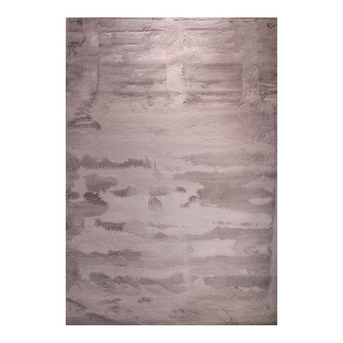 Kurk Faux Fur Dark Grey Rug - Kristal Carpets