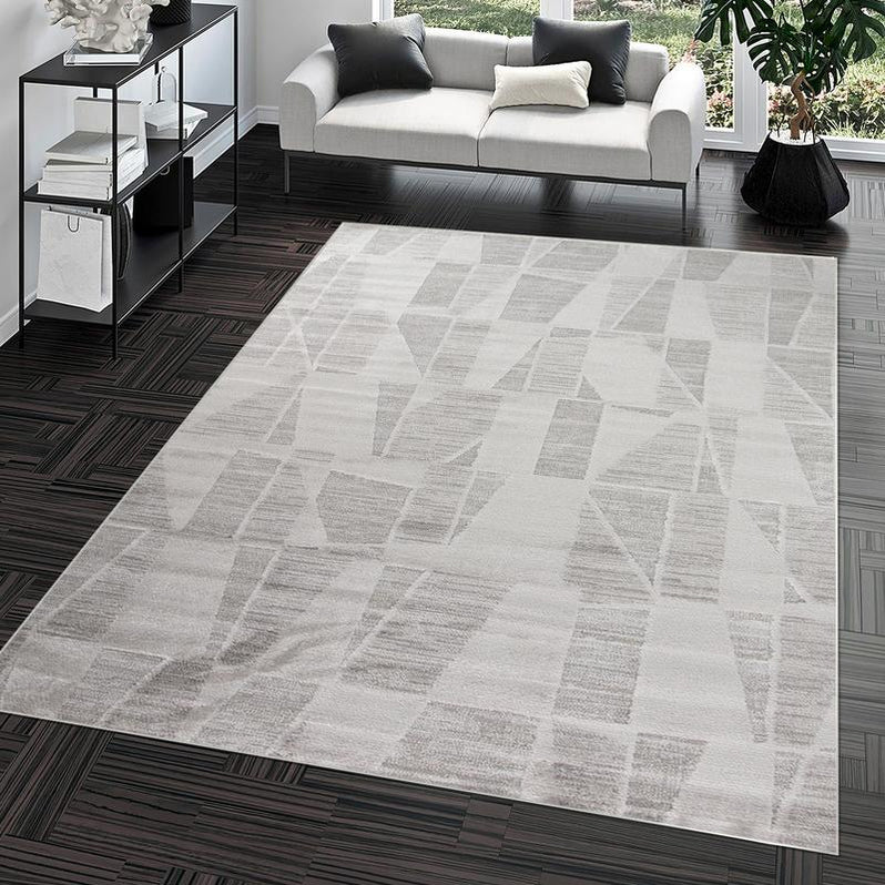 Luna Light Grey Rug - 32735A - Kristal Carpets