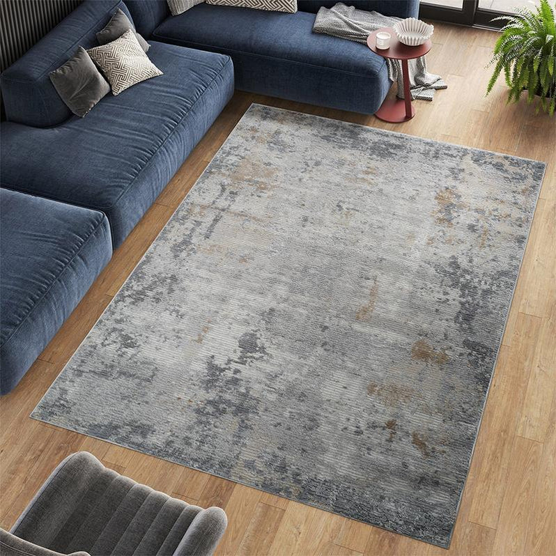 Rainbow Cream Grey Rug - 25016A - Kristal Carpets