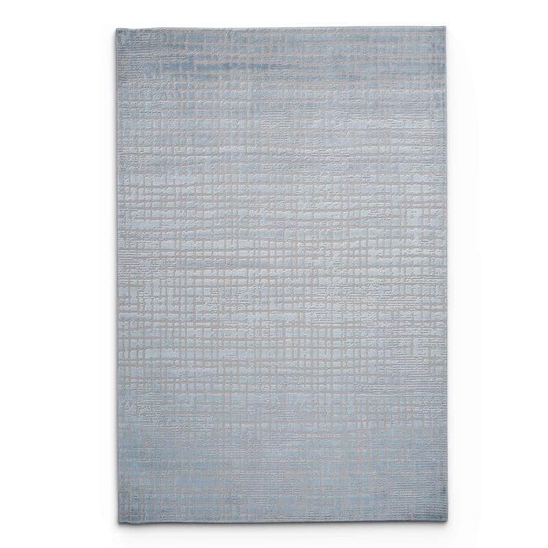 Rainbow Grey Dark Blue Rug - 27922B - Kristal Carpets