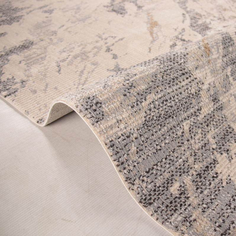 Random Cloud Pattern Beige Rug - Kristal Carpets