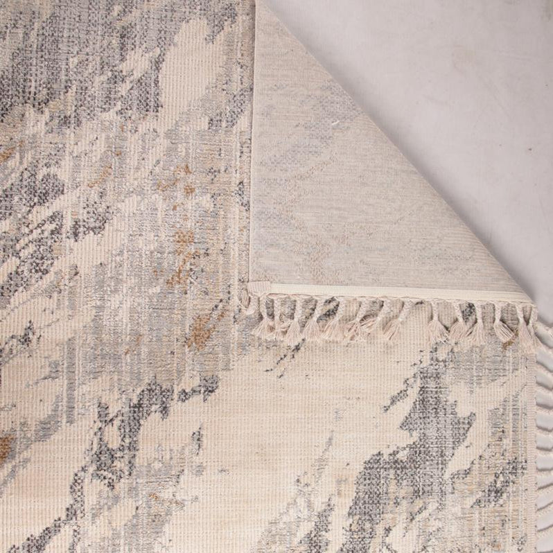 Random Cloud Pattern Beige Rug - Kristal Carpets