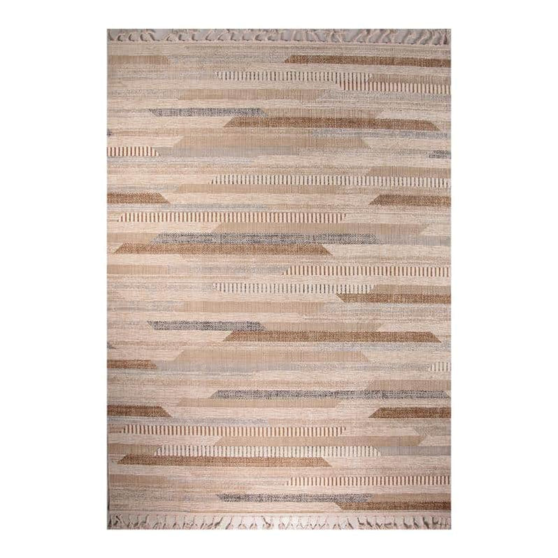 Random Stick Pattern Beige Rug - Kristal Carpets