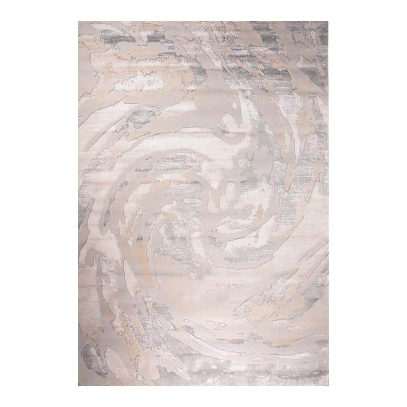 Twister Creamy Cloud Rug - Kristal Carpets