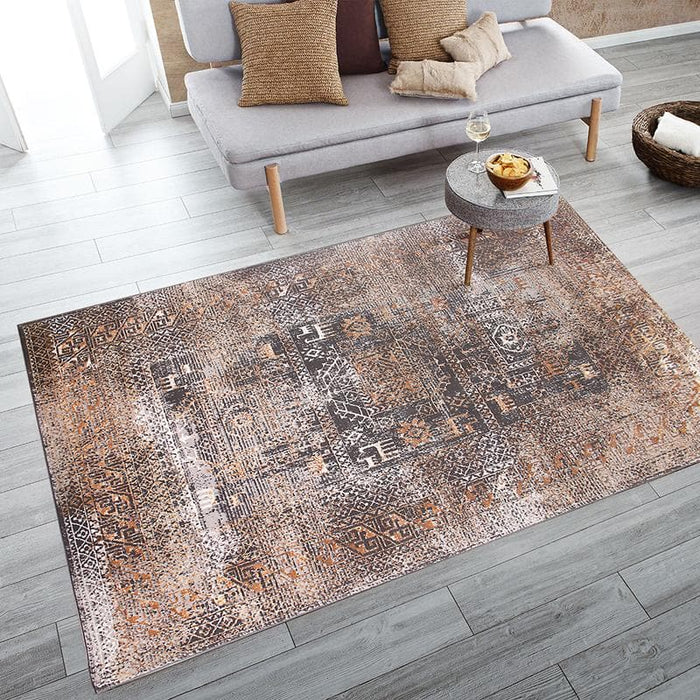 Alin Brown Vintage Rug - Kristal Carpets