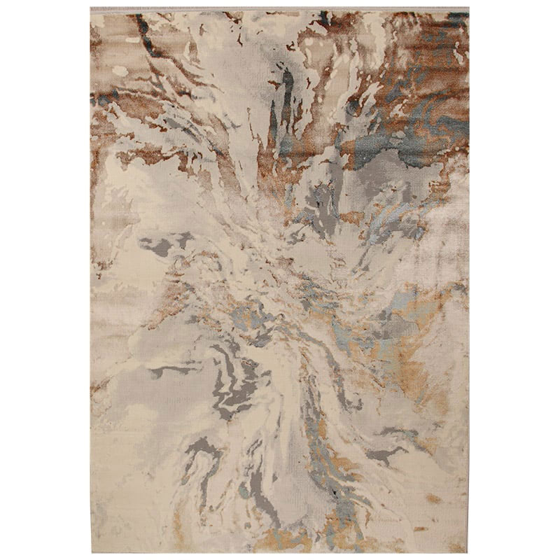 Artist Modern Cream Cosmos Rug - Kristal Carpets