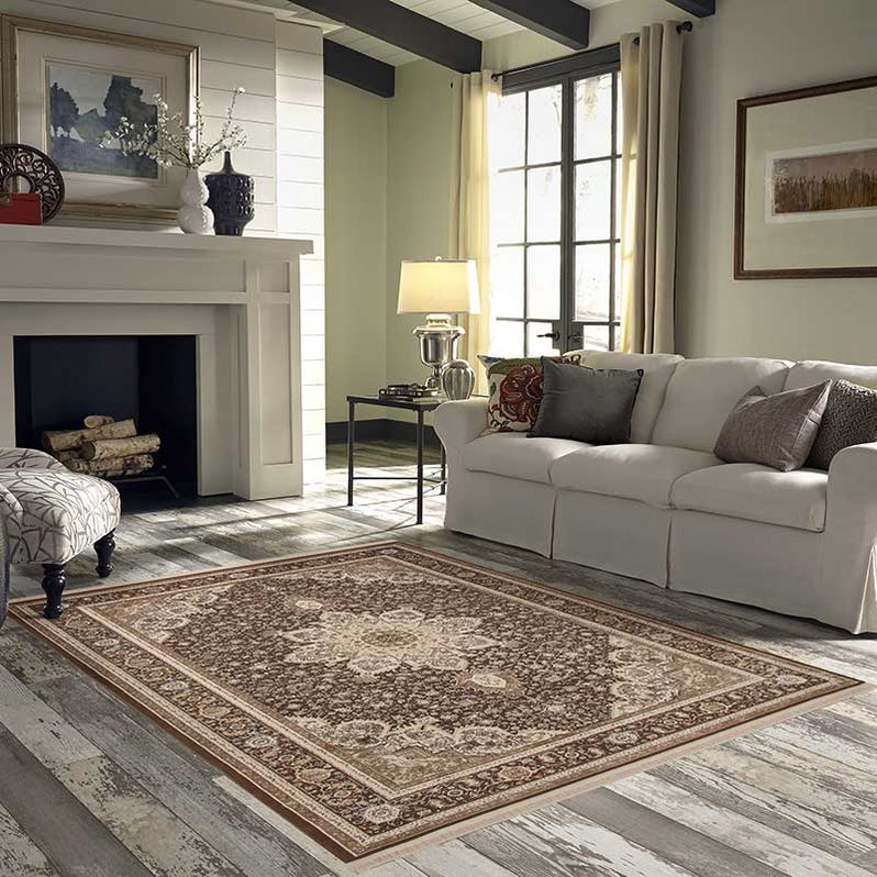 Tena Brown Oriental Rug - Kristal Carpets