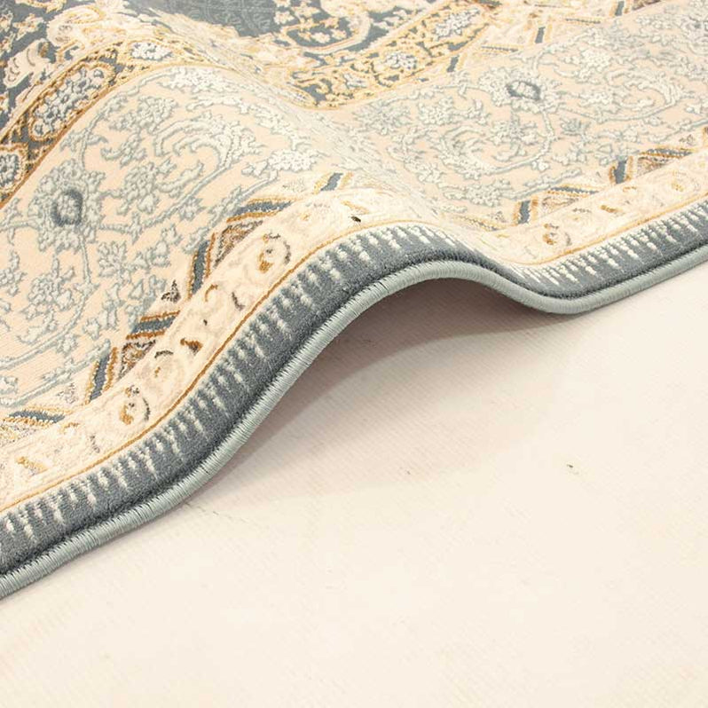 Tena Cream Blue Rug - Kristal Carpets