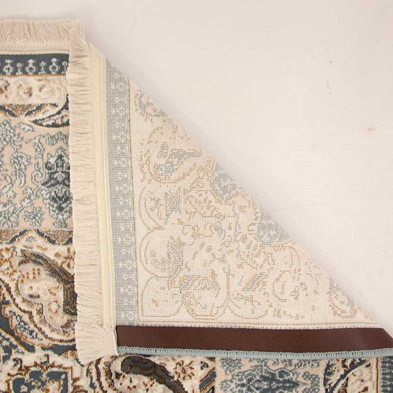 Tena Cream Blue Rug - Kristal Carpets