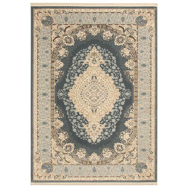 Tena Cream Blue Rug - Kristal Carpets