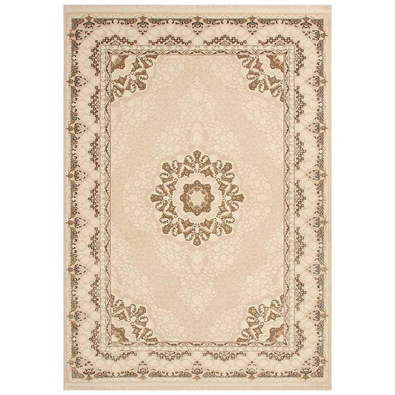 Tena Cream Pattern Rug - Kristal Carpets