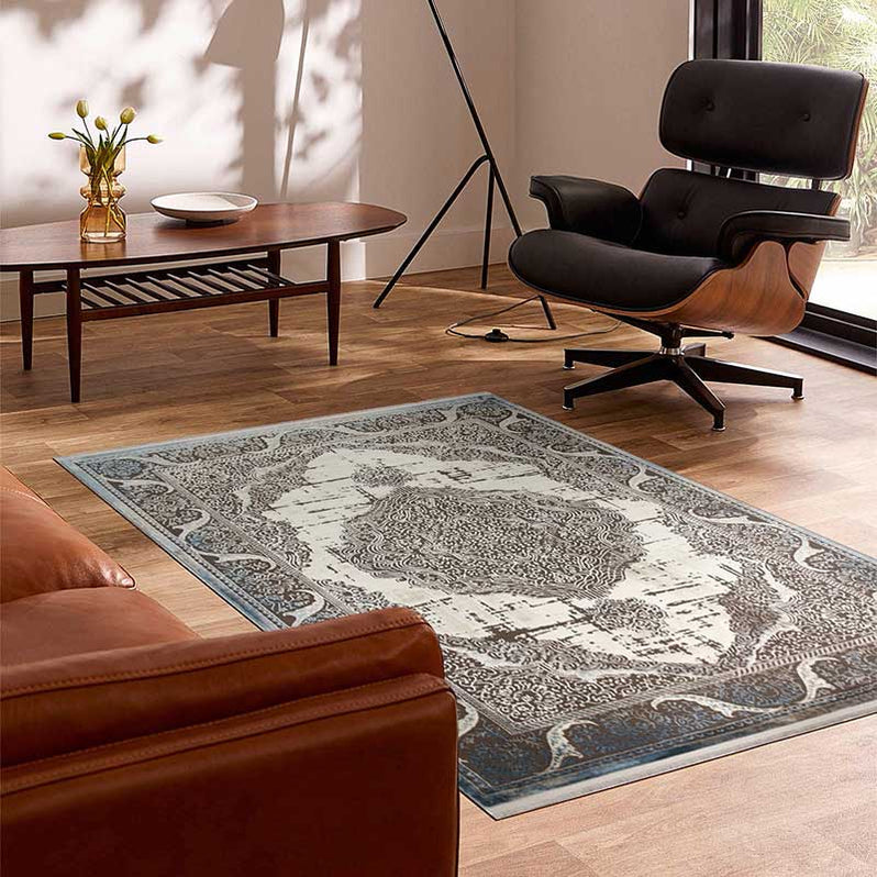 Trend Blue Dot Rug - Kristal Carpets